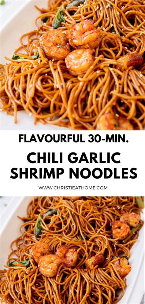 Chili Garlic Shrimp Noodles Noodles Shrimp Chili Oil Noodles Noddle