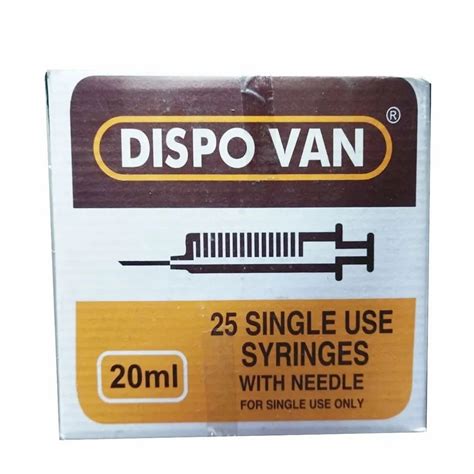 Dispovan Syringe 20 Ml At Rs 4 2 Piece Dispovan In Kolkata ID