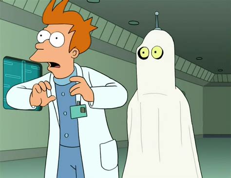 Fry And Bedsheet Ghost Bender Blank Template Imgflip