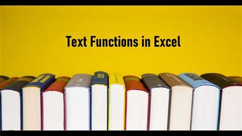 Text Function In Excel Microsoft Excel Data Analysis YouTube