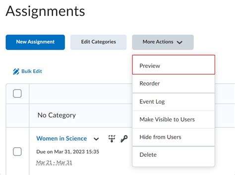 Create An Assignment Brightspace