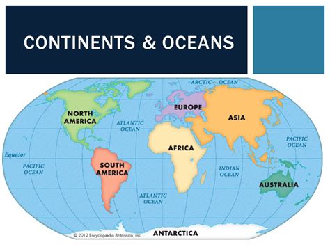 Continents Et Oceans Continents Et Oceans Les Continents Ocean
