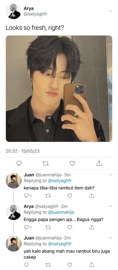 Haney On Twitter Perkara Rambut Hitam Dan Berwarna Hajeongwoo One