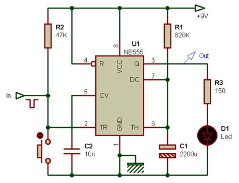Schema Montage Temporisateur Electronique Simple A Base De Ne555