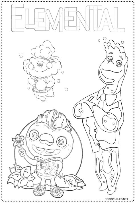 Dibujos Para Colorear Elementos Disney 12 Todo Peques