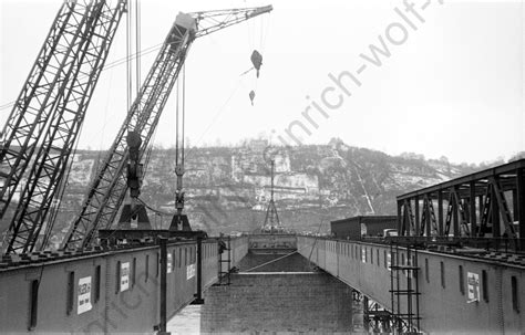 Neubau der Pfaffendorfer Brücke 1952 1953 Heinrich Wolf Fotograf