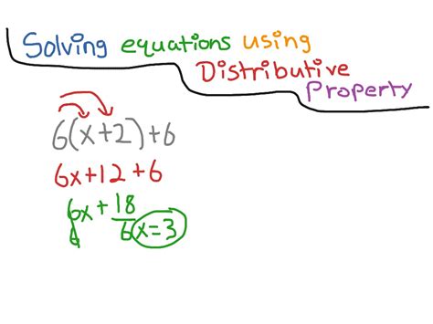 Solving Equations Using Distributive Property Math Showme