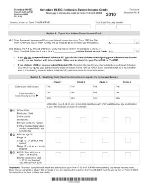 Fillable Online Schedule In Eic Form Fax Email Print Pdffiller