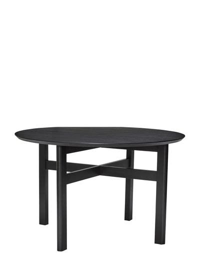 Hübsch Fjord Dining Table Round Small Black Spisebord Boozt