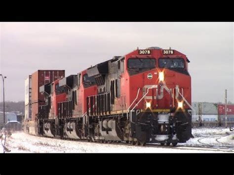 Tier 4 Gevo Leads CN Stack Train 120 W DPU At Moncton NB YouTube