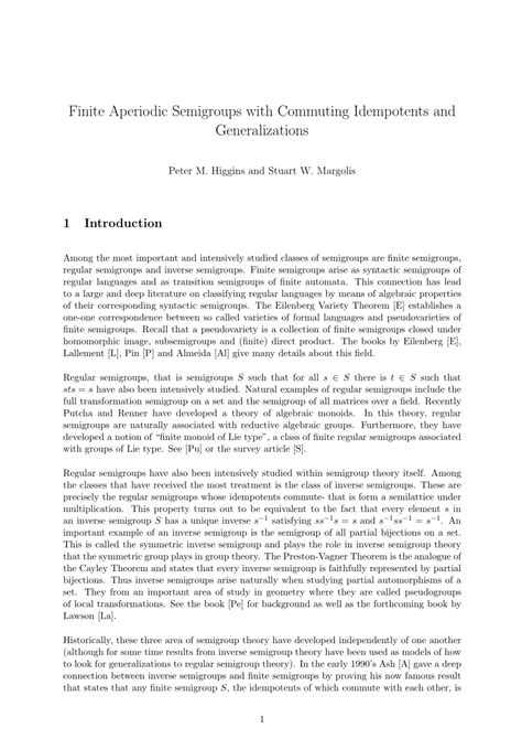pdf finite aperiodic semigroups with commuting idempotents and generalizations