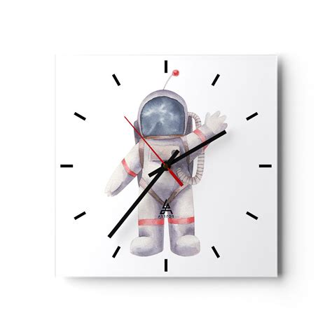 Zegar ścienny To na razie 30x30cm Astronauta Dziecięcy