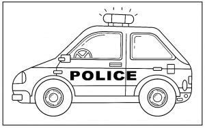30 Desenhos de Carros de Polícia para colorir Como fazer em casa