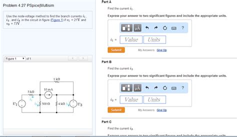 Solved PSpice Multisim Use The Node Voltage Method To Find Chegg