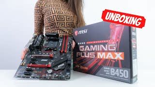 MSI B450 Gaming Plus ATX Motherboard Unboxing And Overview 48 OFF