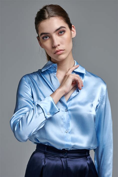 Yarden Mitrani Classic Blouses Blouse Light Blue Blouse