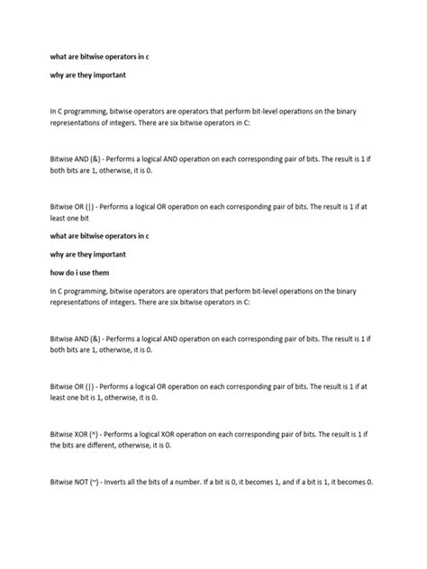 bitwise manipulation pdf integer computer science bit