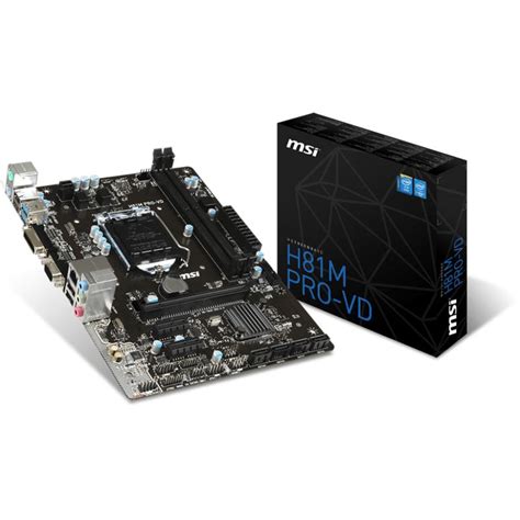 MSI H81M PRO VD Intel H81 So 1150 Dual Channel DDR3 MATX Retail INTEL