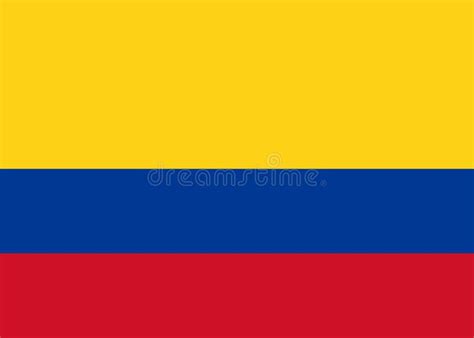 Vector La Bandera De Colombia Ejemplo De La Bandera De Colombia