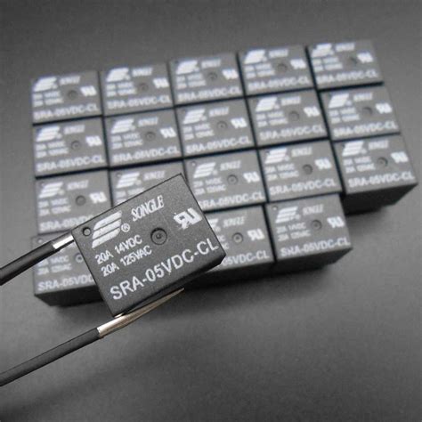 5Pcs SONGLE SRA 5VDC CL DC 5V Coil 20A PCB General Purpose Relay 5 Pin