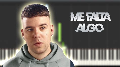 ME FALTA ALGO Quevedo Instrumental Piano Tutorial Partitura