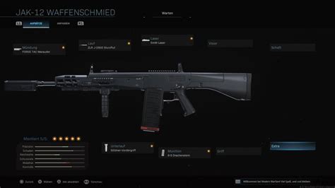 CoD Modern Warfare JAK 12 Aufsätze Werte Setup