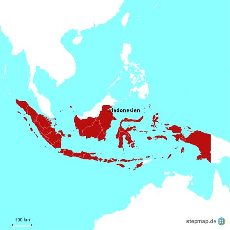 Stepmap Indonesien Landkarte F R Asien