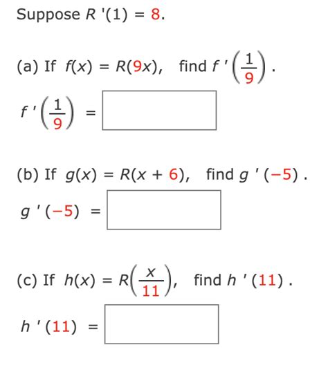 solved suppose r 1 8 a if f x r 9x find f