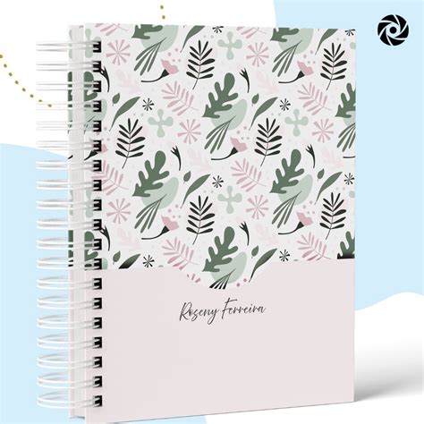 AGENDA PERMANENTE PERSONALIZADA UM DIA POR PÁGINA NOME NA CAPA
