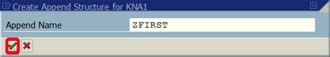 how to create append into standard sap table in transaction se11 sapported