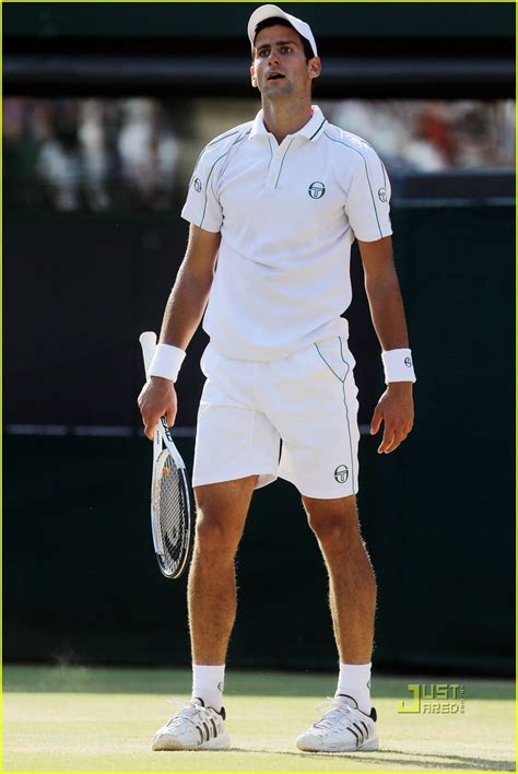 Novak Djokovic Rips Off Shirt During Wimbledon Win Photo