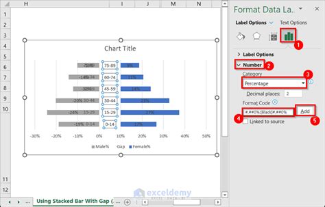 how to create an age and gender chart in excel 3 examples
