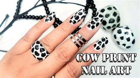 Cow Print Nail Art Youtube