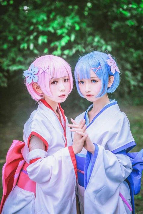 Ram And Rem Re Zero Kimono Cosplay Anime Amino