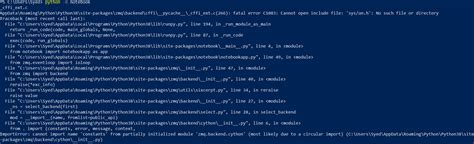 python can t run jupyter notebook stack overflow