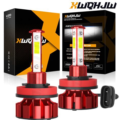 XWQHJW H8 H9 H11 LED Headlight Bulbs 12000lm Per Set 6000K Pure White