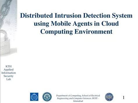 ppt distributed intrusion detection system using mobile agents in cloud computing environment