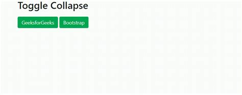 Bootstrap Collapse Geeksforgeeks