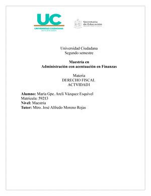 EL Derecho Fiscal Capítulo 1 UBICACIÓN DEL DERECHO FISCAL EN EL