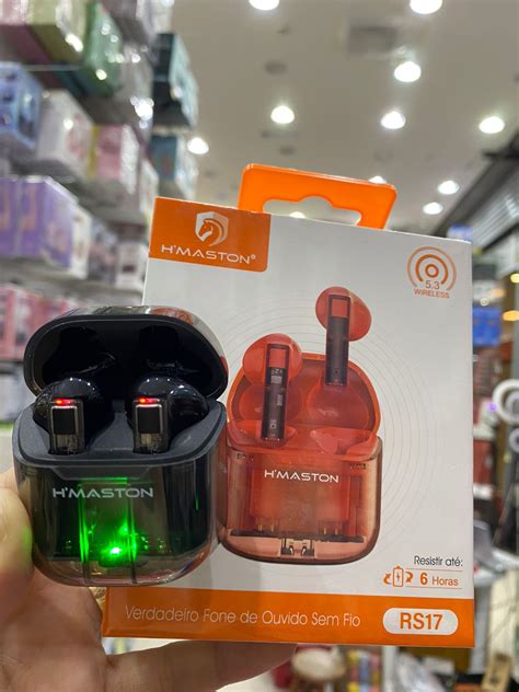 Fone Hmaston Sem Fio Bluetooth RS17 WZH Eletronico