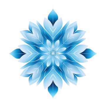 Blue Snowflake Illustration Snowflake Snow Winter PNG Transparent