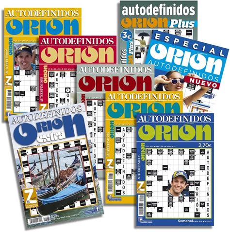 DataPrice Pack de 8 Libros de Pasatiempos ORIÓN Autodefinidos para