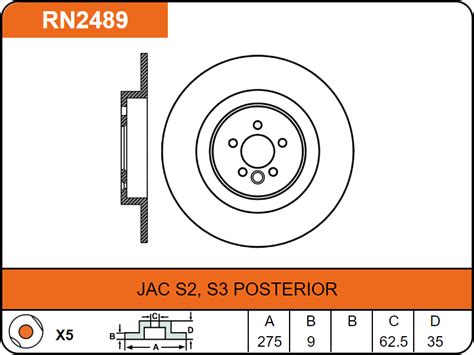 Compra Aquí Discos de Freno para mi auto NiBK RN2489 FMSI BD4720