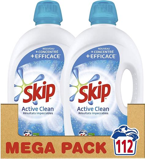 SKIP 67376888 Lessive Liquide Active Clean 56 Lavages 2 8 L Amazon Fr