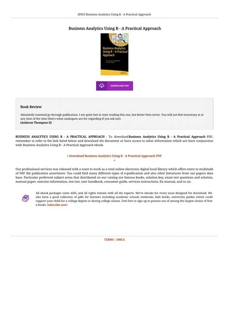 Business Analytics Using R A Practical Approach
