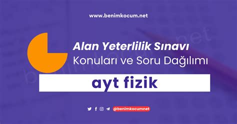 2025 AYT Fizik Konuları ve Soru Dağılımı Benim Koçum