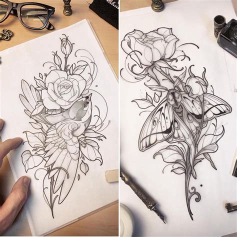 Tattoo Style Drawings Tattoo Sketches Body Art Tattoos Sleeve