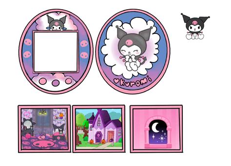 Kuromi Template Tamagotchi Hello Kitty Crafts Paper Doll Template Hello Kitty Printables