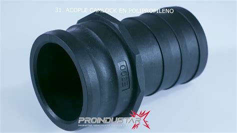 31 ACOPLE CAMLOCK EN POLIPROPILENO PROINDUSTAR YouTube
