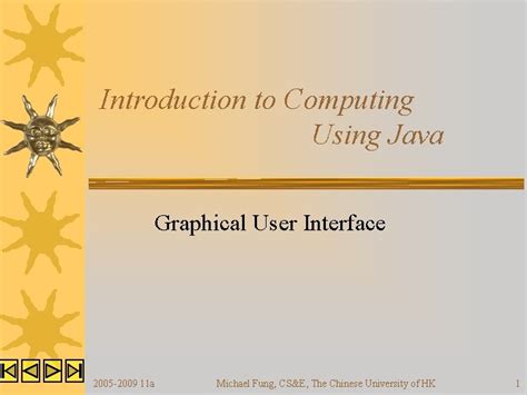 Introduction To Computing Using Java Graphical User Interface
